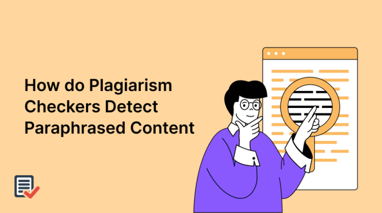 How do Plagiarism Checkers Detect Paraphrased Content?