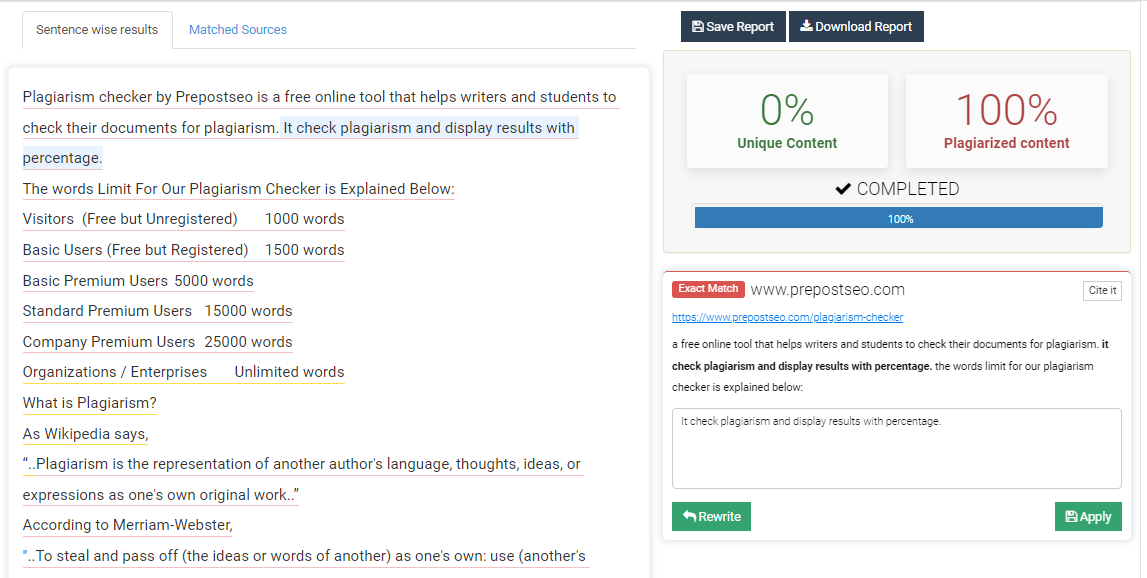 Accurate Plagiarism Checkers for Research Papers